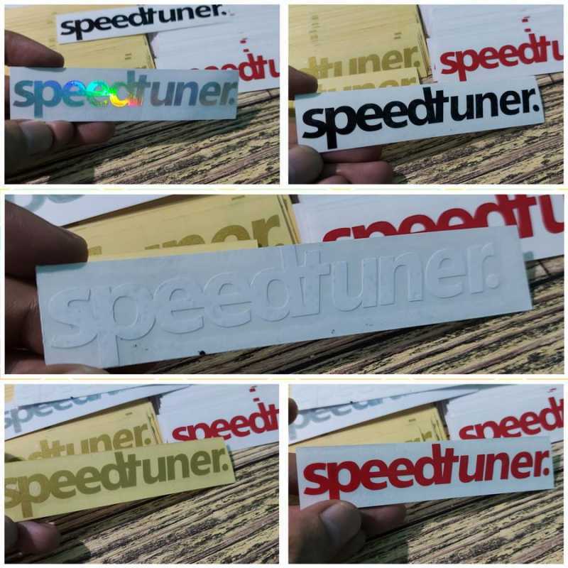 Jual STICKER SPEEDTUNER CUTTING UKURAN 10 CM - Putih di Seller Banay ...