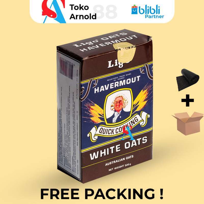 Jual havermout ligo white oats 500g / australian instant oat 500g di ...