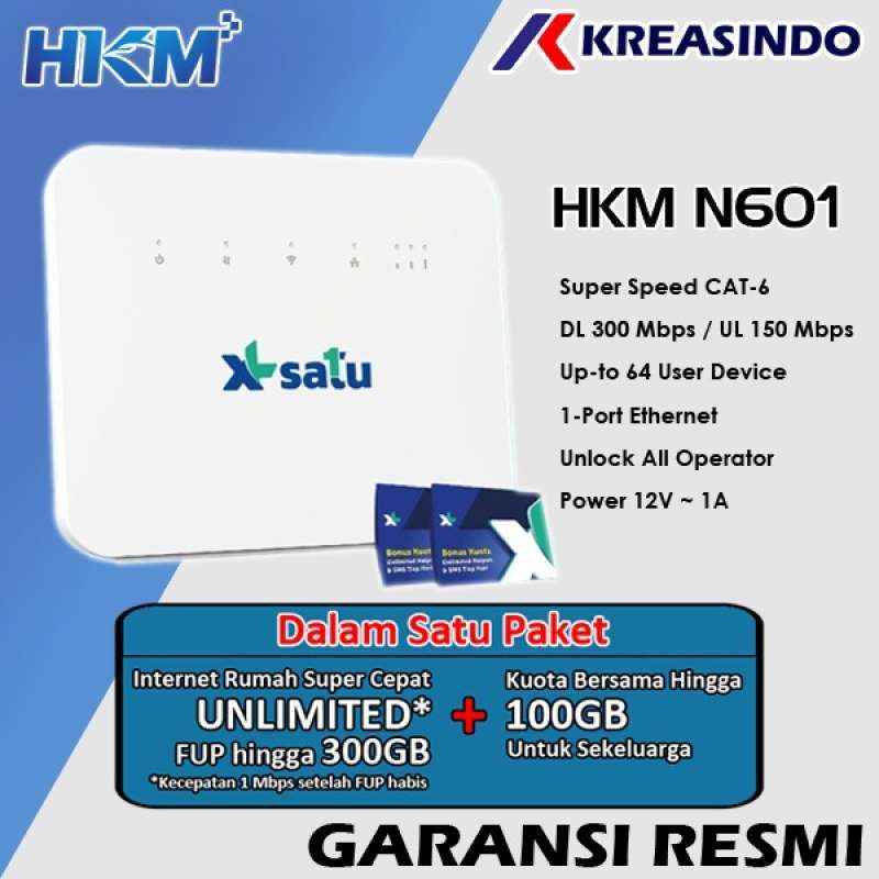 Jual HKM N601 Home Router Modem WiFi 4G XL Satu Lite Ultimate Free ...