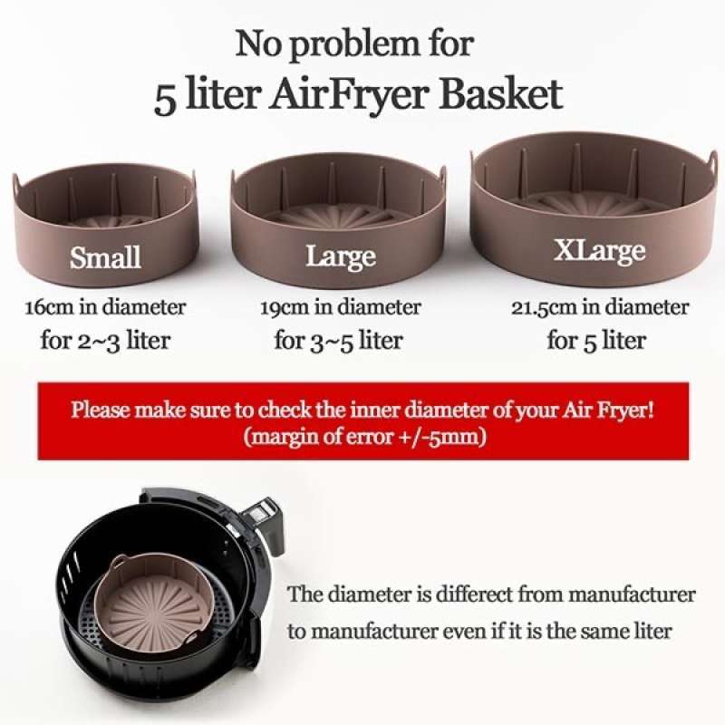 Jual Ready Stock Balsang Pot Medical Silicon tatakan Airfryer Small ...