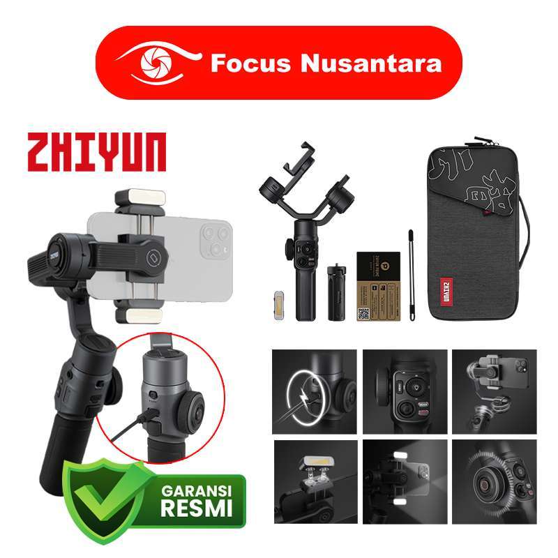 Promo FOCUS NUSANTARA - ZHIYUN Smooth-5 Smartphone Gimbal Combo Diskon 16% di Seller Focus ...