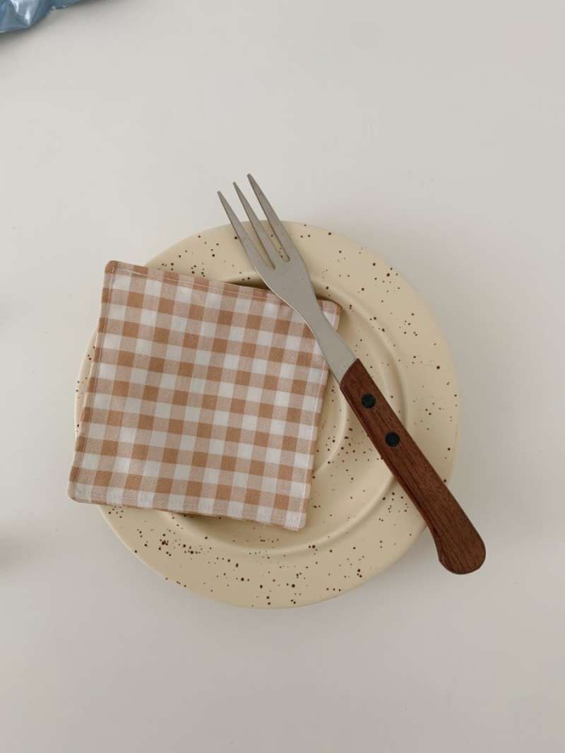Promo Plaid Coaster Tatakan Minum Kain Aesthetic Korean Homecafe Alas ...