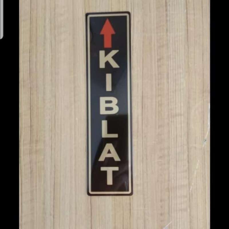 Jual Sign Label K3 Rambu Kiblat Ukuran 4x18cm Label Pvc Sticker Di ...