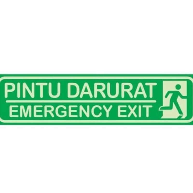 Jual Sticker Akrilik Pintu Darurat / Emergency Exit Di Seller Sentral Safety Makmur - Glodok ...