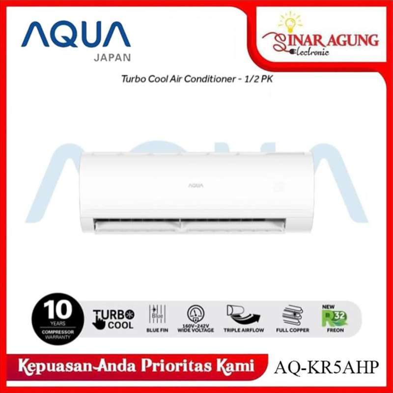 Jual Aqua Ac 1/2 Pk Aq-kr5ahp Turbo Cool Low Watt 100% Ori Di Seller Sinar Agung Electronic ...