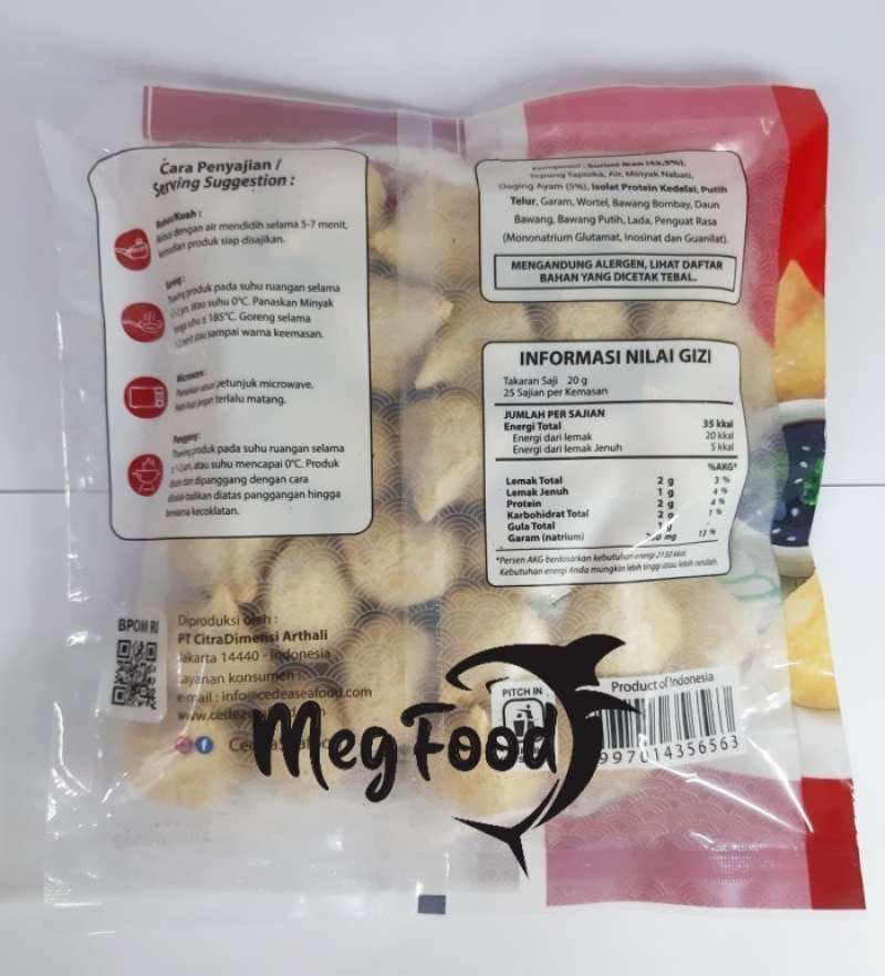 Jual Cedea Fish Dumpling Chicken / Dumpling Ikan Isi Ayam - 500gr Halal ...