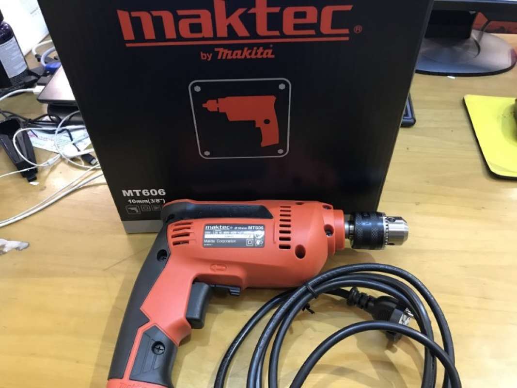 Promo Mesin Bor Tangan 10 Mm / Mesin Bor Besi 10 Mm Maktec Mt 606 Diskon 10% di Seller ...
