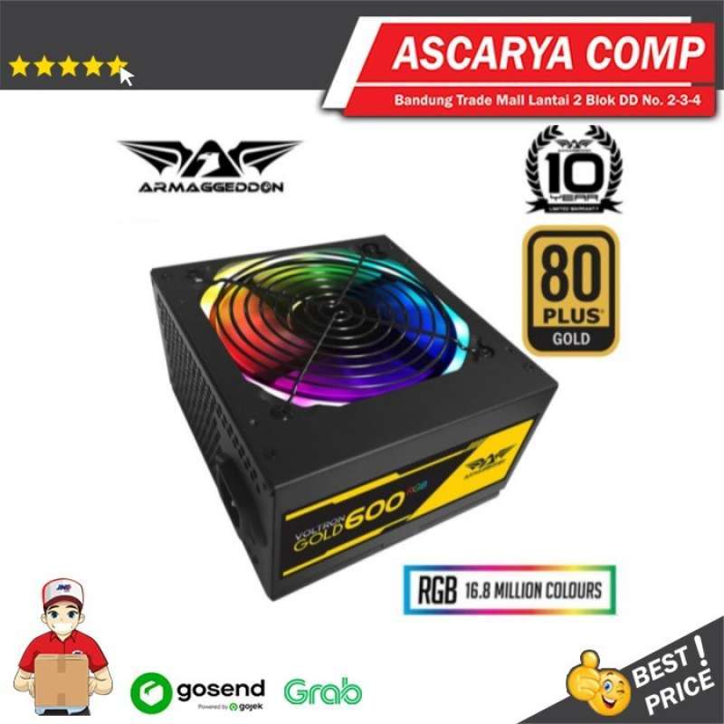 Jual Armaggeddon PSU Voltron Gold 600 RGB 80+ Gold 10Year Warranty di Seller ASCARYA COMP ...
