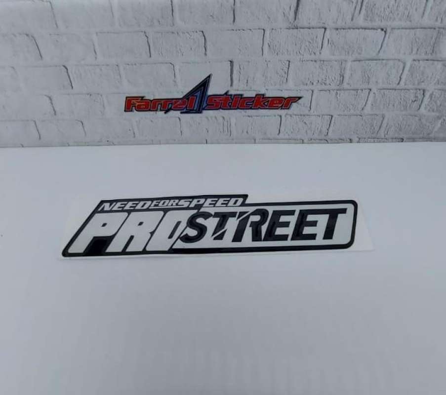 Jual stiker NFS sticker PROSTREET hitam putih di Seller Farrel Sticker ...