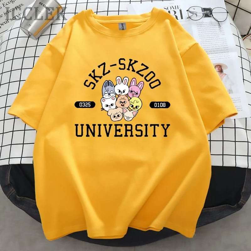 Jual Kaos KPop Stray Kids Skz Skzoo University Oversize WANITA - L ...