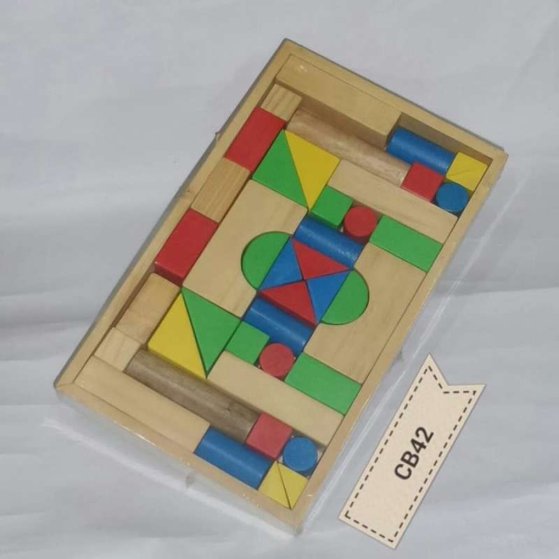 Jual MAINAN EDUKASI ANAK BLOCK BANGUNAN ~ SHAPE BLOCK 42PCS di Seller ...