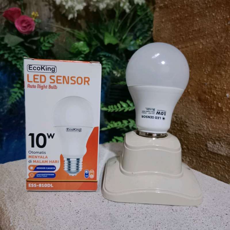 Jual lampu led sensor cahaya 10 w / led sensor cahaya 10 watt EcoKing ...
