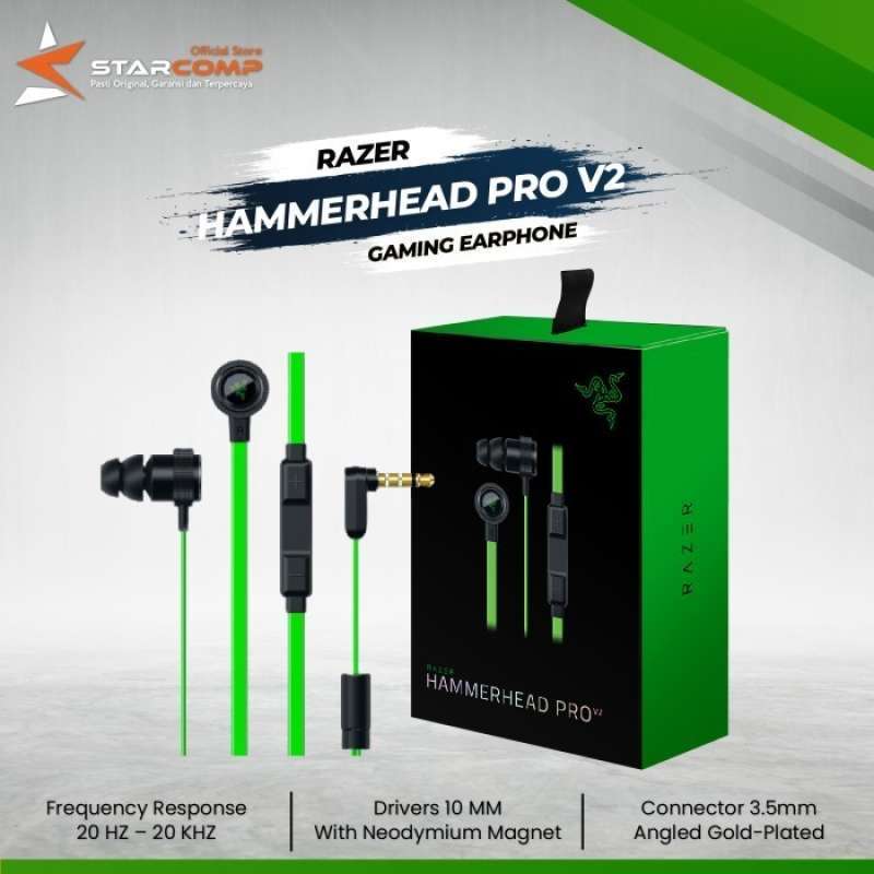 Promo Razer Headset Hammerhead Pro V2 Gaming Diskon 46% di Seller Toko ...