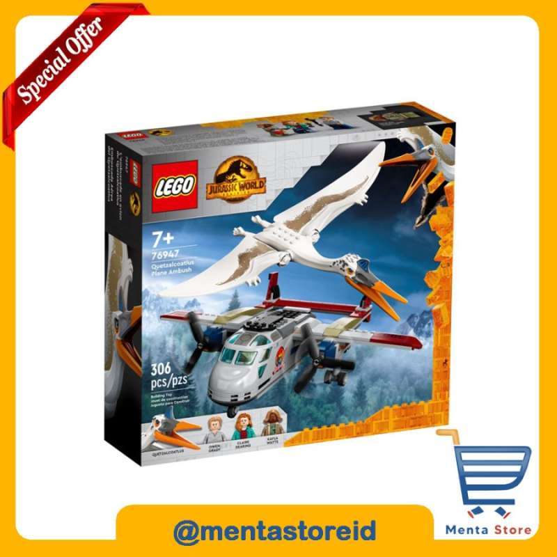 Promo LEGO Jurassic World 76947 Quetzalcoatlus Plane Ambush Dinosaur ...