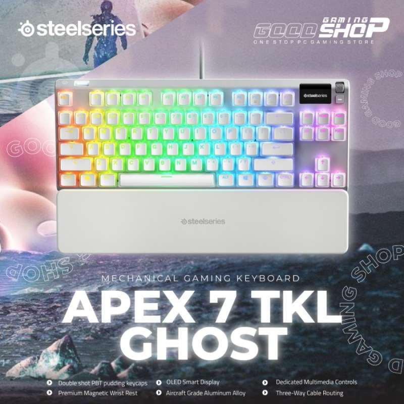 Promo Steelseries Apex 7 Tkl Ghost Rgb - Mechanical Gaming Keyboard ...