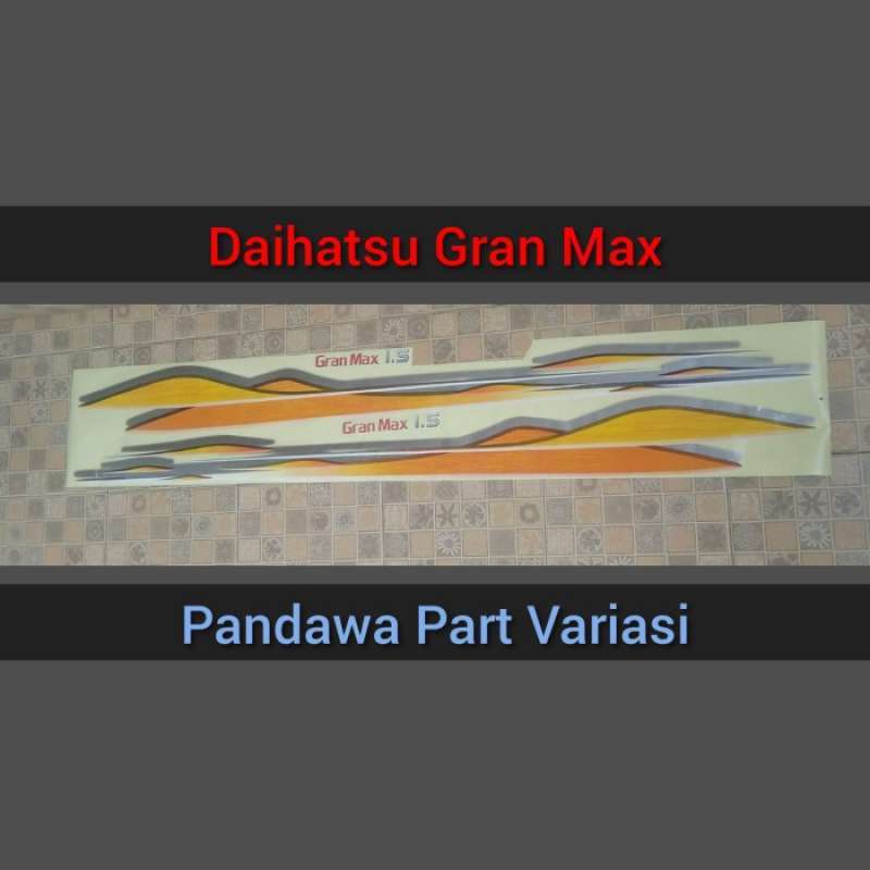 Jual sticker stiker body mobil grand max gran max pick up bak di Seller ...