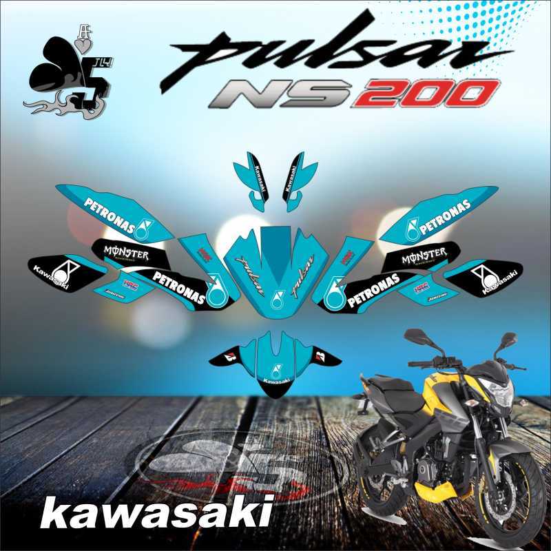 Jual STICKER DECAL KAWASAKI PULSAR NS200 FULL BODY PETRONAS di Seller ...