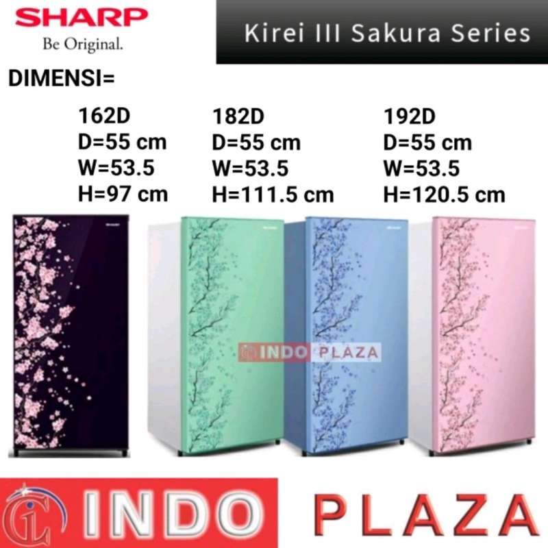 Jual KULKAS SHARP 1 PINTU SJ 162D / 182D / 192D Bunga Sakura di Seller ...