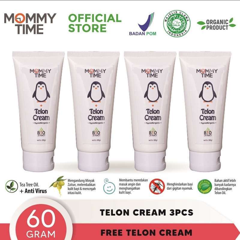 Promo Mommy Time Telon Cream 60g Buy 3 Get 1 Free Diskon 57% di Seller ...