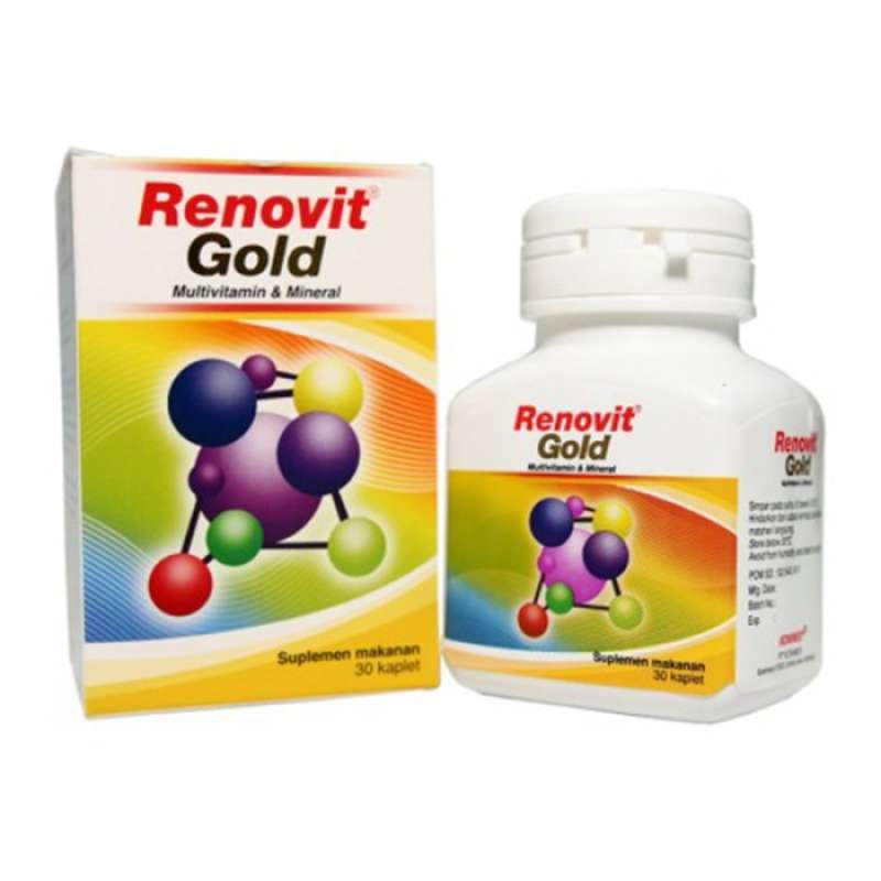 Jual RENOVIT GOLD MULTIVITAMIN BOTOL 30 KAPLET 30 TABLET UNTUK LANJUT ...
