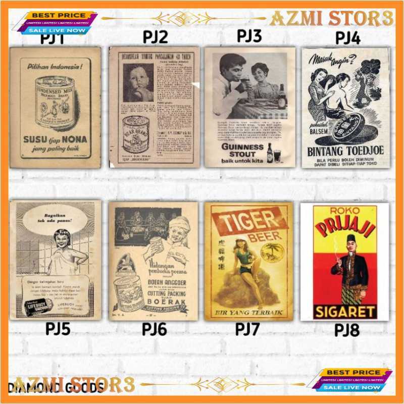 Jual Poster Aesthetic Collage Wall Poster - Poster Iklan Jadul ...