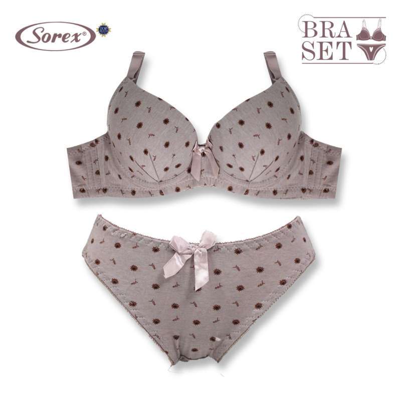 Jual Sorex Bra Set Busa Sedang Kawat Kait 3 Setara Cup A-B CD Freesize BH 33465 - Abu 36 di ...
