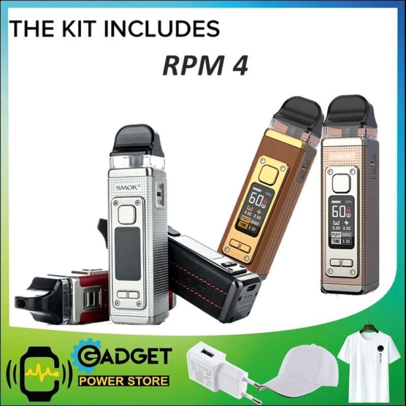 Promo Authentic Smok RPM 4 60w 1650mAh Pod System Mod Kit - NON BONUS ...