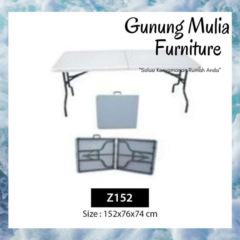 Jual Meja Lipat Fiber / Folding Table / Meja Cafe / Meja Makan Camping ...
