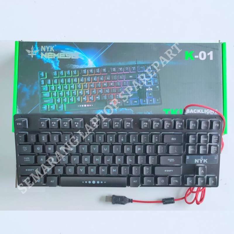 Jual NYK K01 Keyboard Gaming Tkl Legion K-01 Rgb Nyala Backlight ...