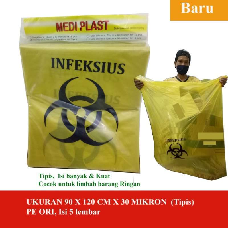 Promo Plastik Limbah Medis Xtra Besar 90x120cm Logo Infeksius - PE Ori ...