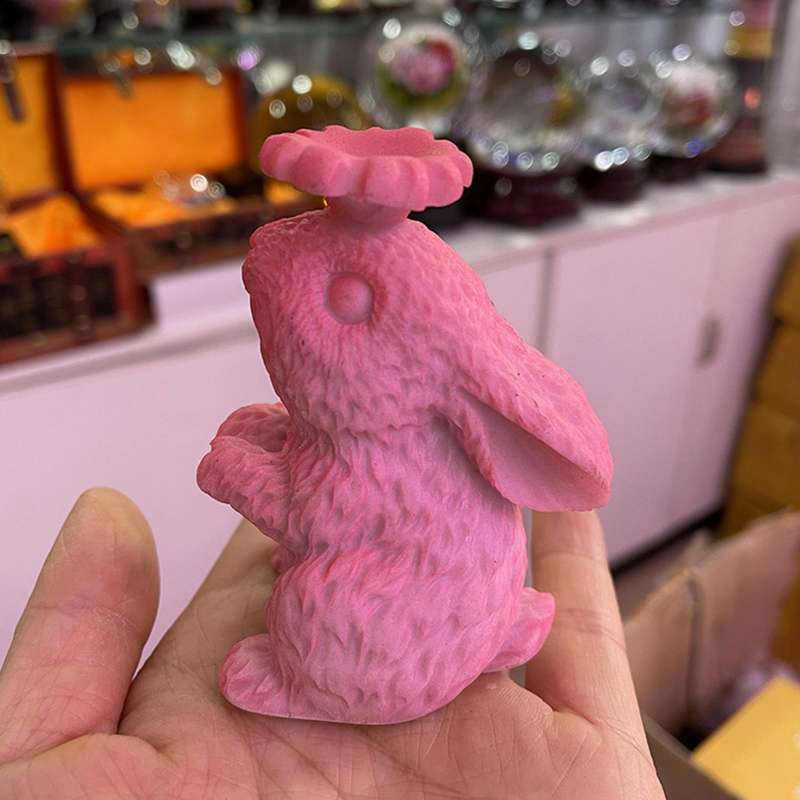 Promo Rabbit Statue Crystal Ball Base Display Stand Art Crafts for ...