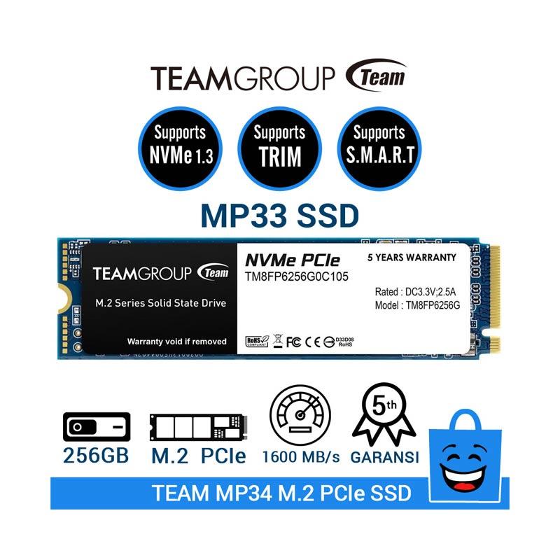 Promo Team Group Ssd Mp33 M.2 Pcie Gen3x4 Solid State Drive [256 Gb ...