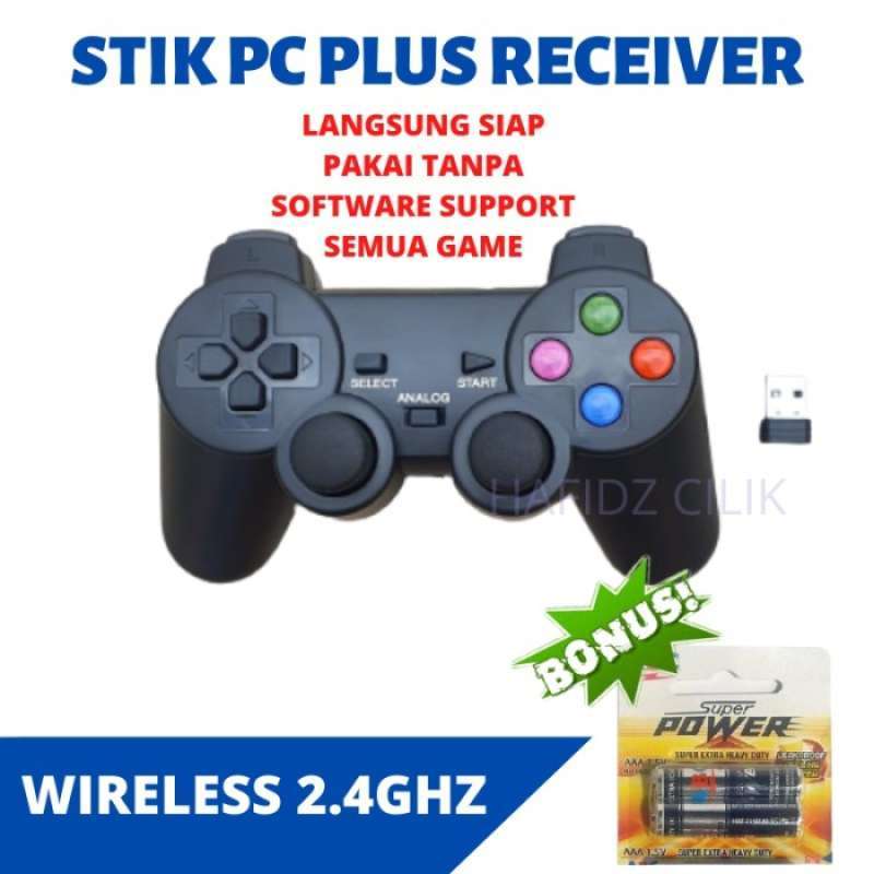 Jual STIK PC WIRELESS PLUS RECEIVER SIAP MAIN TANPA TAMBAHAN SOFTWARE ...