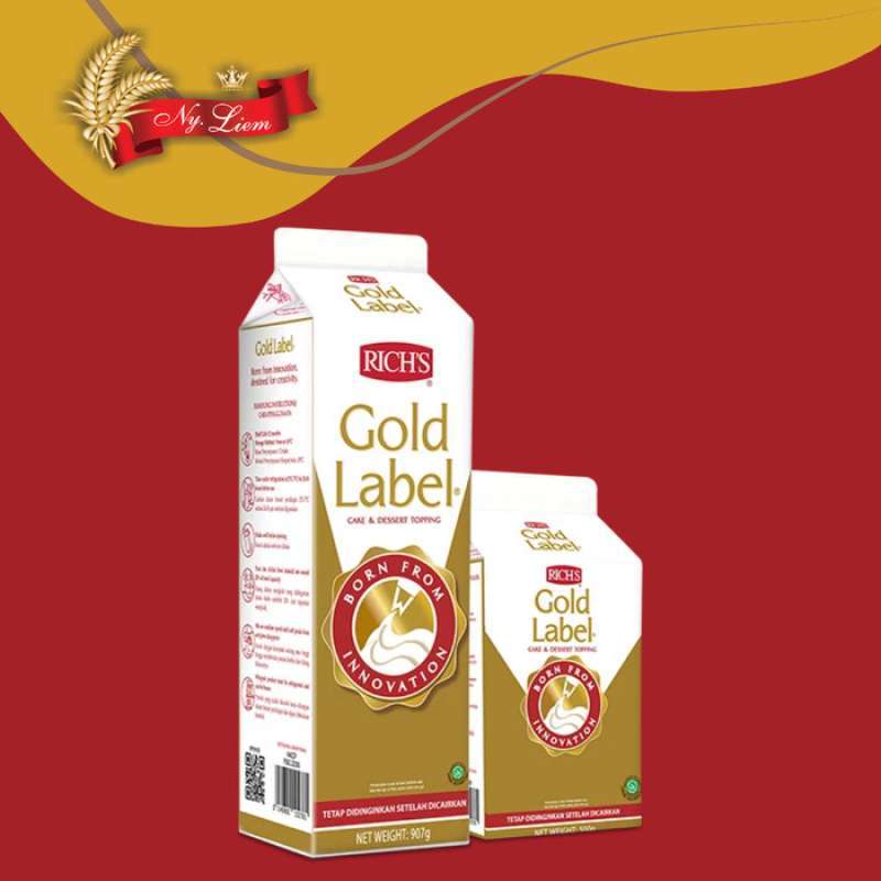 Jual Rich's Gold Label Whipping Cream 500 Gram Di Seller Tbk Ny Liem ...
