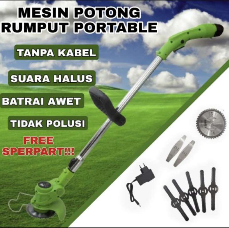 Promo Mesin Potong Rumput Portable Alat Pemotong Rumput Tanpa Kabel ...