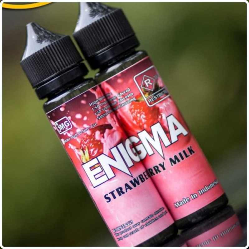 Jual Vape Liquid Enigma Strawberry Milk Mtl-Freebase 12Mg 60Ml By ...