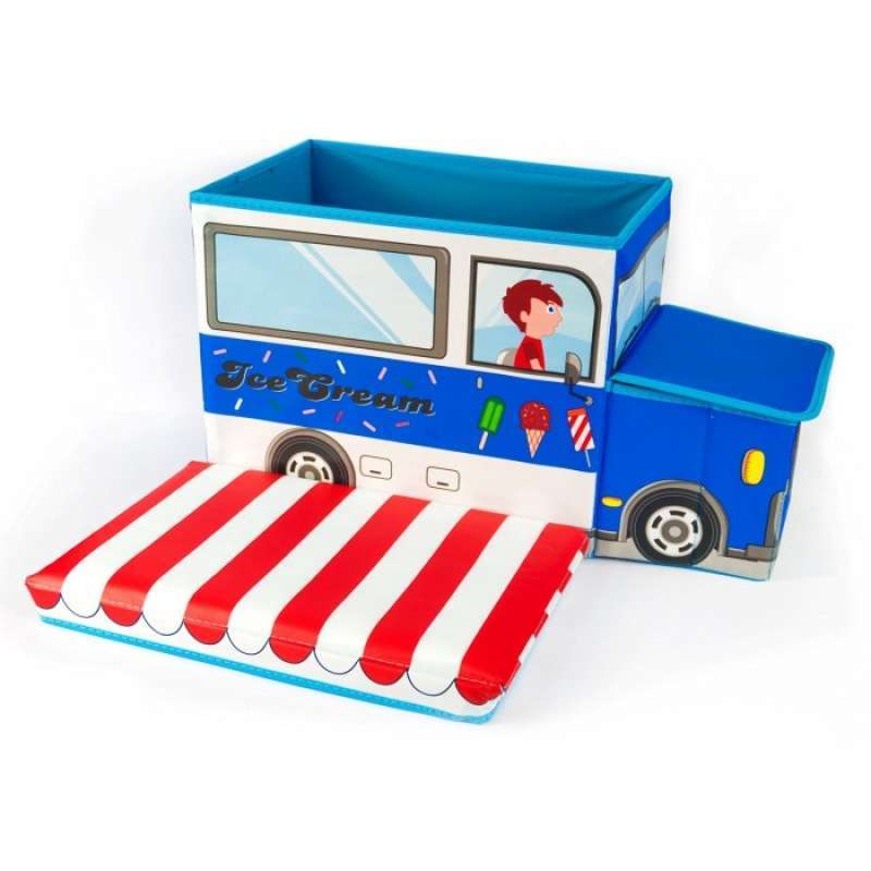 Promo Toy Box Bus Storage Box Car Foldable Kotak Mainan Organizer Kado ...
