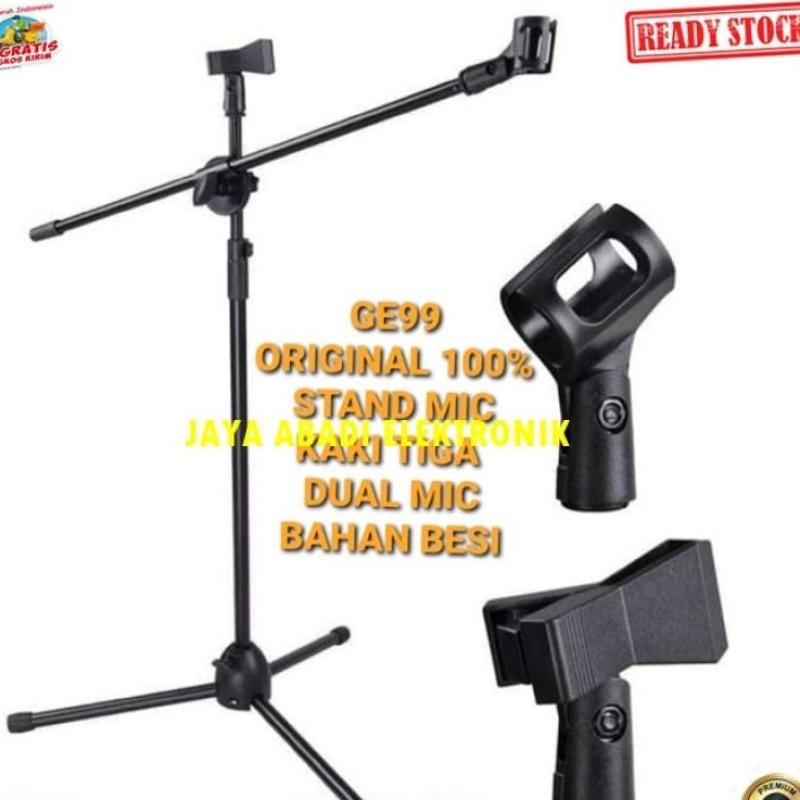 Promo STAND MIC FULL BESI 1.7 METER KOKOH DAN KUAT KAKI TIGA HOLDER ...
