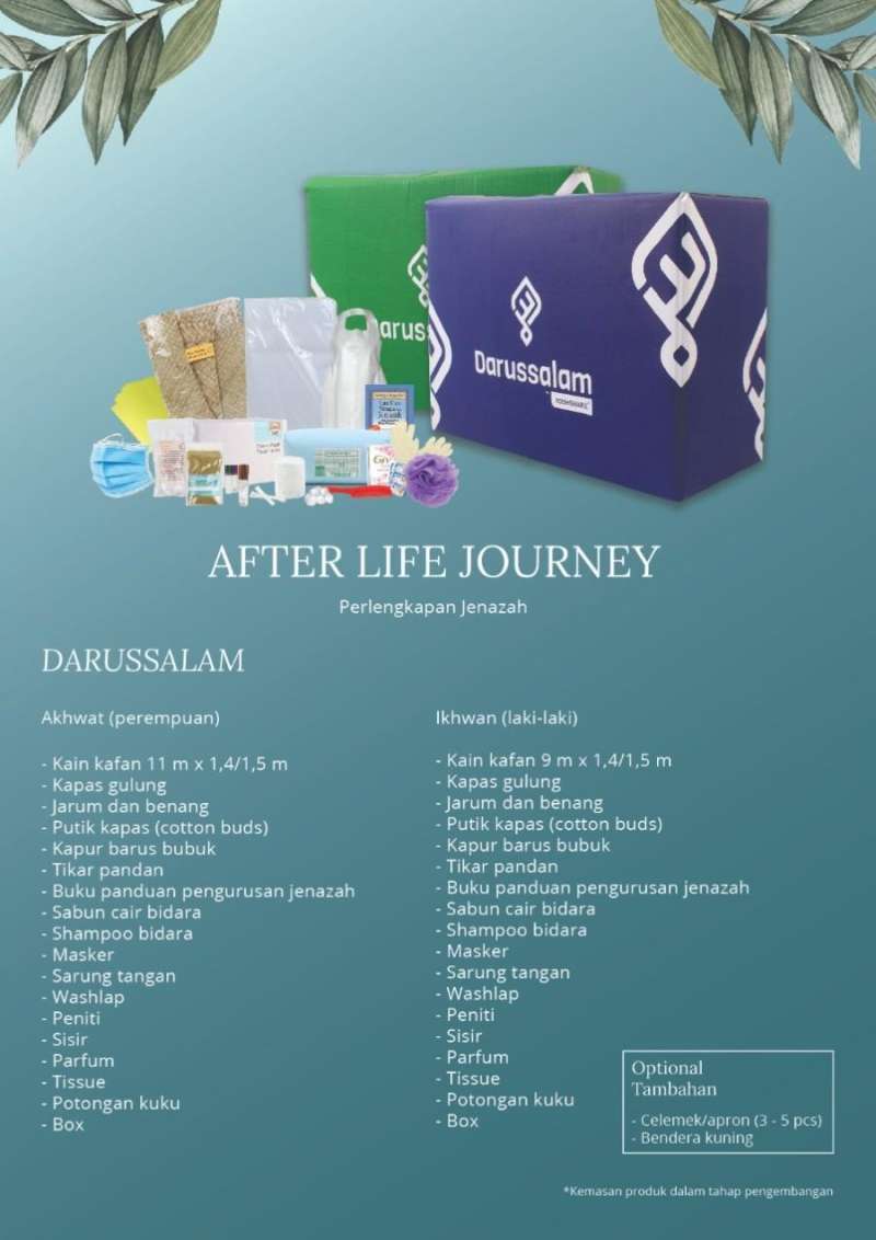 Jual Kain KAFAN Kaffan Paket ALI DARUSSALAM Kapan Paket Komplit Jenazah ...