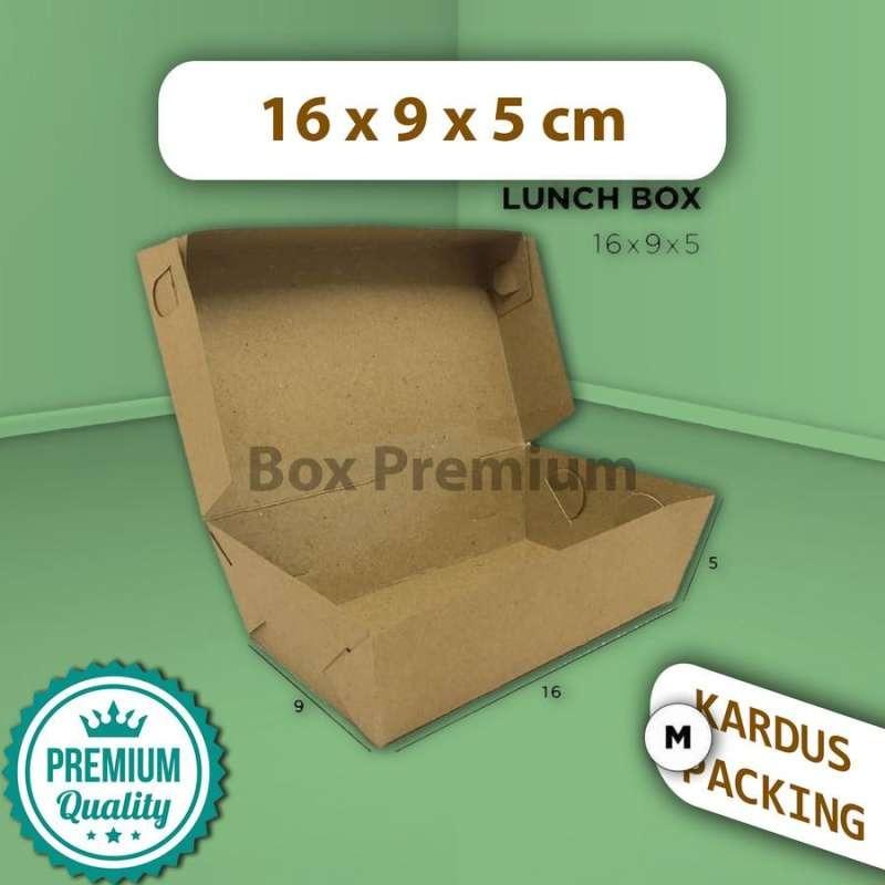 Jual GROSIR KOTAK MAKAN Dus Box Packaging Kemasan Makanan KRAFT LUNCH ...