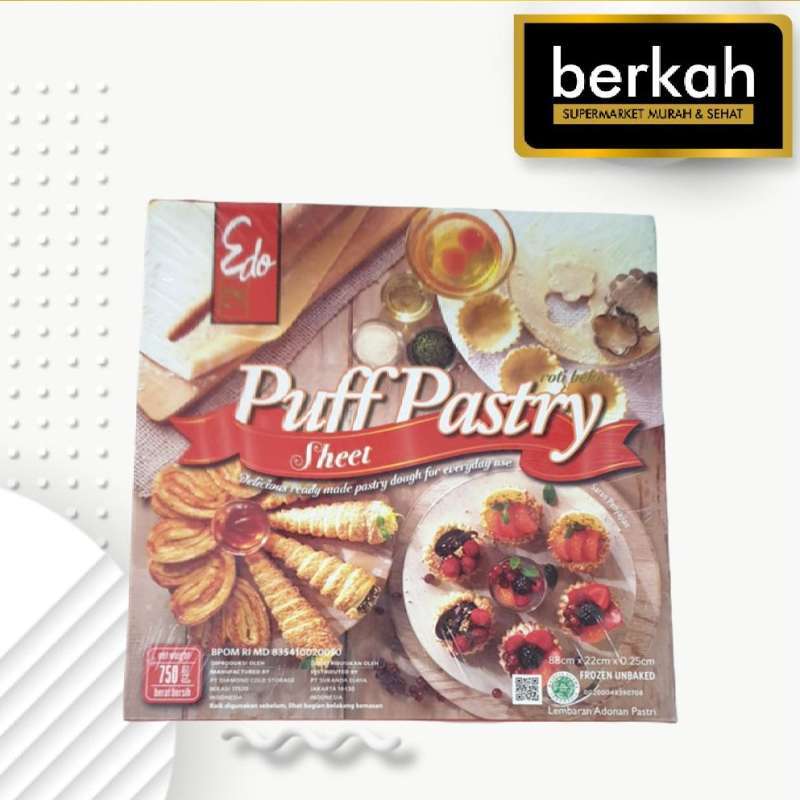 Jual EDO PUFF PASTRY SHEET 750 GRAM di Seller Berkah Supermarket ...