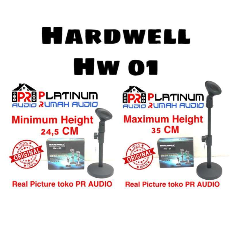 Promo Stand Mic Meja Conference Podium HARDWELL HW01 / HW 01 (ORIGINAL ...