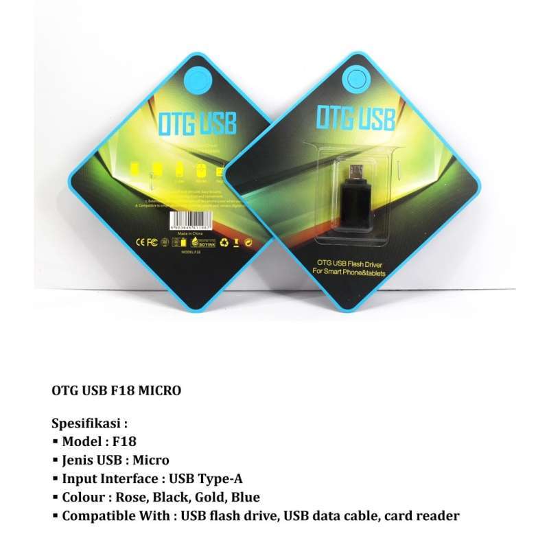 Jual Otg Usb F18 Micro Trave Data Handphone Ke Pc Dan Flash Disk Di ...
