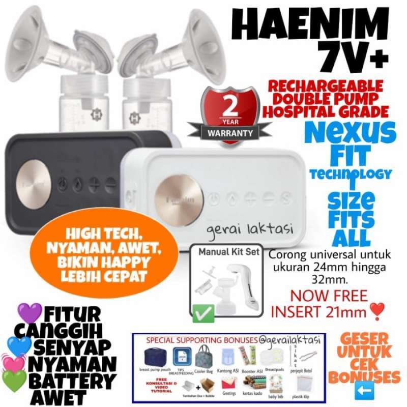 Promo Pompa Asi Elektrik Haenim 7V+ Versi Terbaru Diskon 12% di Seller ...