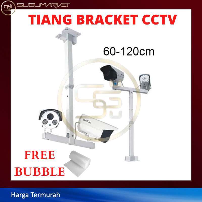 Promo Tiang Bracket CCTV Model T 60-120 CM Double Tiang Teleskopik ...