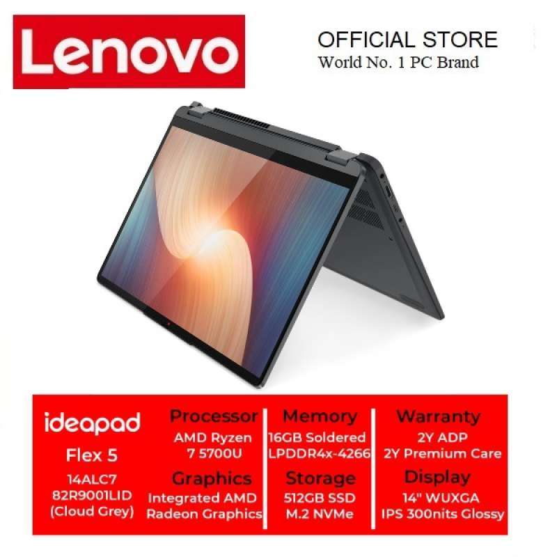Jual Lenovo Ideapad Flex 5 14alc7 82r9001lid / 82r9001mid Amd Ryzen 7 ...