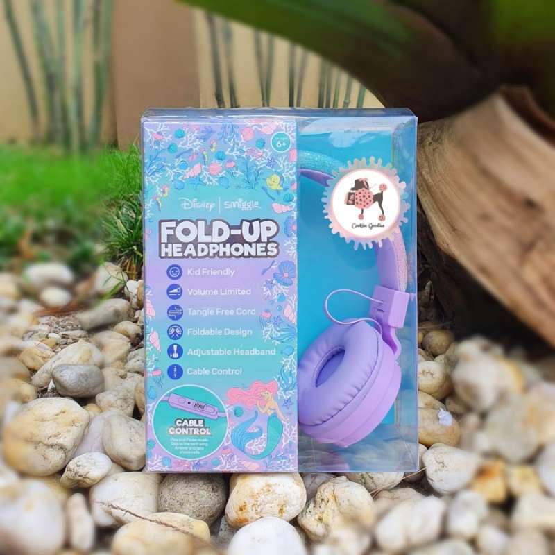 Jual Smiggle Disney Princess Ariel Foldable Headphones di Seller ...