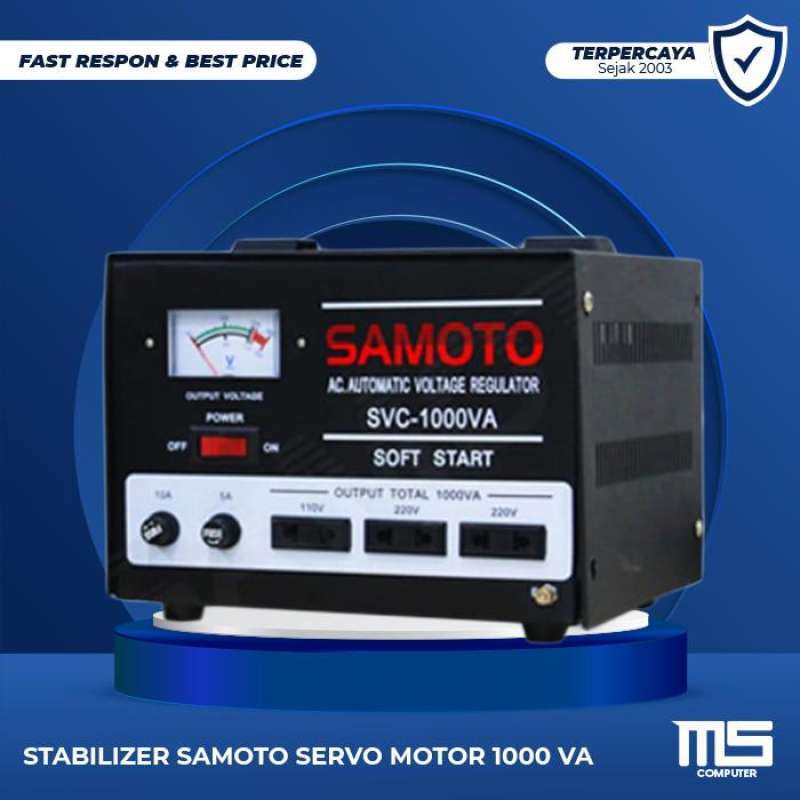 Jual STABILIZER SAMOTO SERVO MOTOR 1000 VA di Seller MSCOMPUTERBJM ...