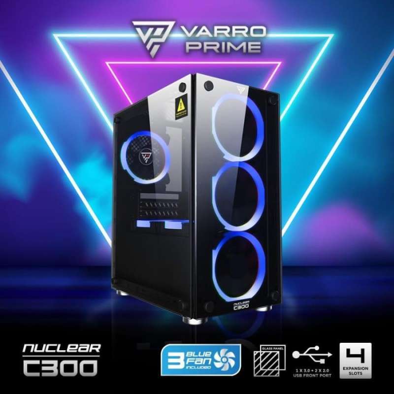 Jual Casing Komputer Gaming Pc Case Varro Prime Nuclear C300 (non Psu ...