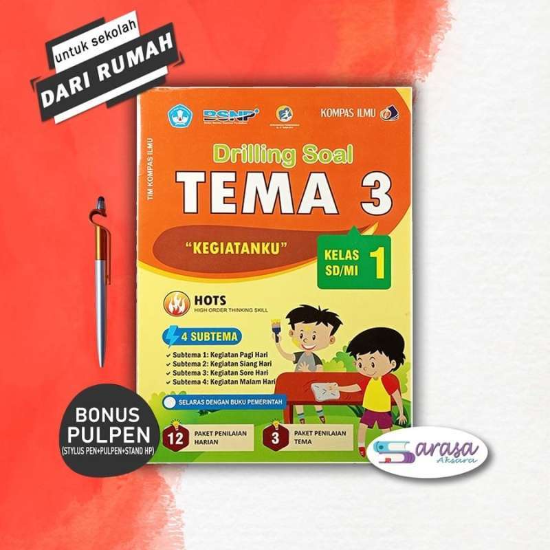 Jual BUKU PELAJARAN SD DRILLING SOAL KELAS 1 SD/MI TEMA 3 di Seller Sarasa aksara - Sukmajaya-2 ...